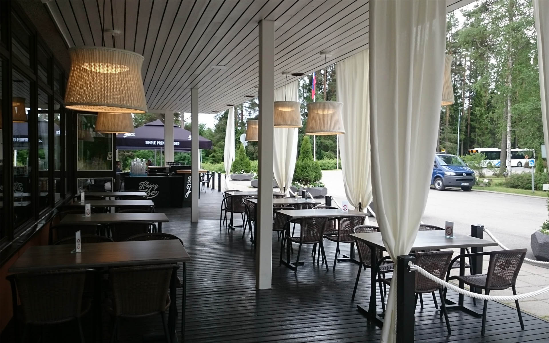 Spa Hotel Rauhalahti patio renovation - Partanen & Lamusuo Ltd.